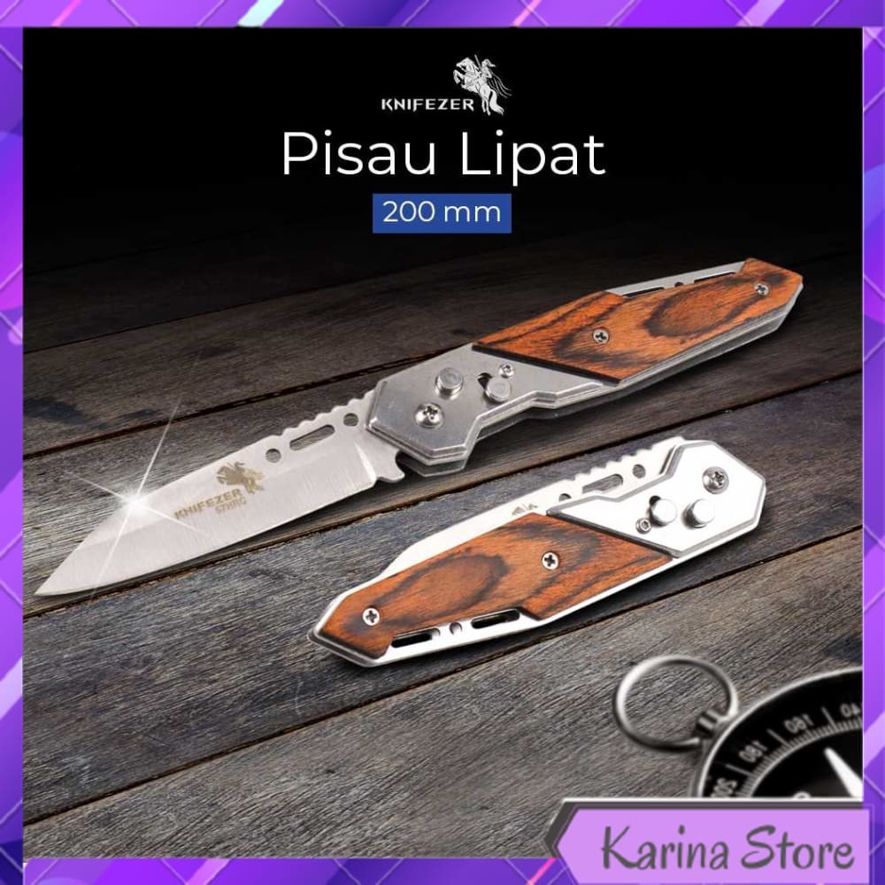 Jual PISAU SAKU EDC | PISAU CAMPING PISAU OUTDOOR UKURAN 200MM - 57HRC ...