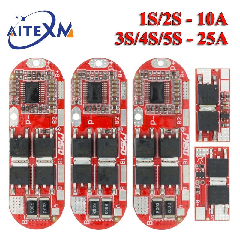Jual BMS 1S 2S 10A 3S 4S 5S 25A Bms 18650 Li-ion Lipo Lithium Battery ...