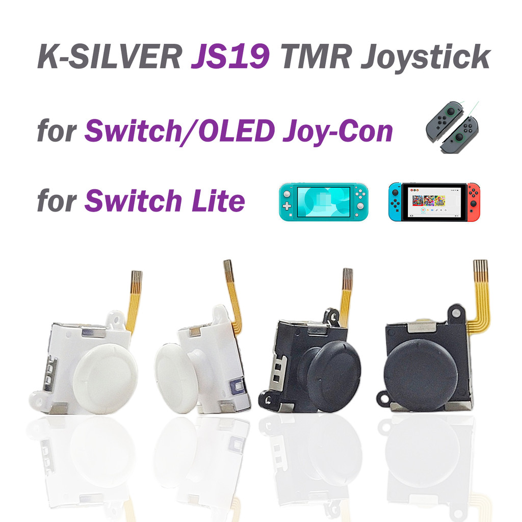 Jual 2/4/10pcs K-SILVER JS19 TMR Electromagnetic Joystick for Switch/NS ...