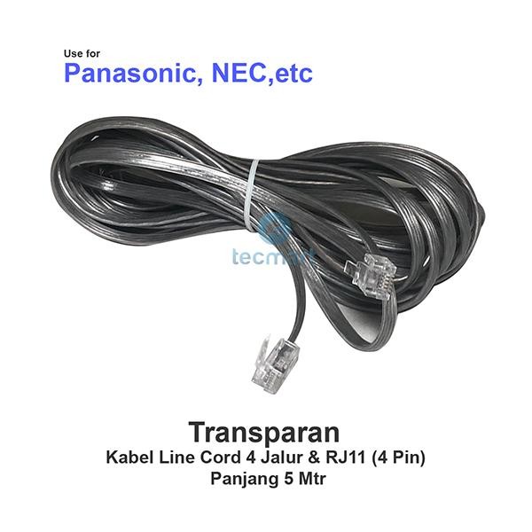 Jual New Kabel Line Telepon 2meter/ 3meter/ 5meter/ 10 meter isi 4 ...