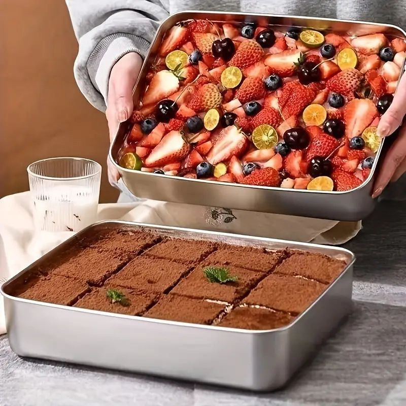 Jual BEST SELLER New Stainless Steel Tiramisu Mold Cake Tray Cake ...