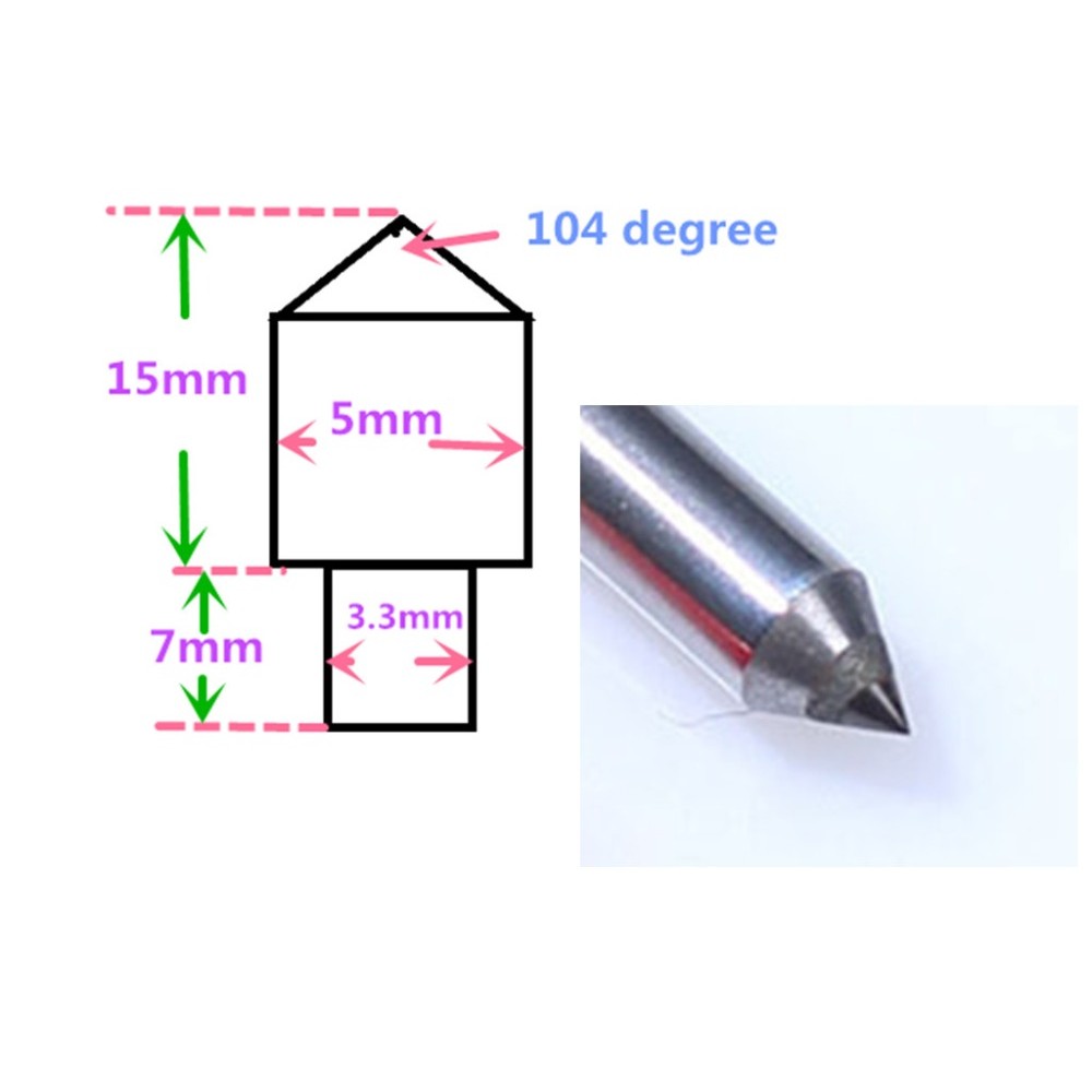 Jual Talentool Single Point Diamond Dresser Free Shipping New Diamond ...