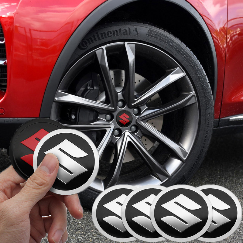 Jual IMPORT 4Pcs 56mm Car Wheel Center Hub Caps Badge Sticker Decals ...