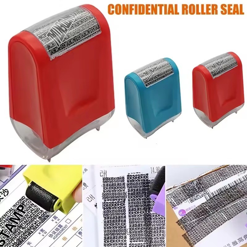 Jual Stamp Roller Anti-Theft Protection ID Seal Smear Privacy ...