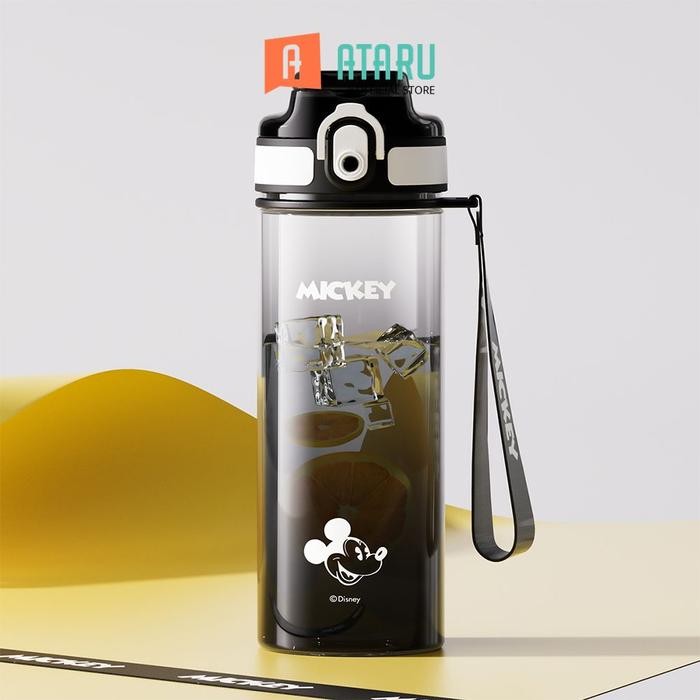 Jual Ataru Botol Minum Plastik Mickey 720 ml - Hitam Tumbler Botol Air ...