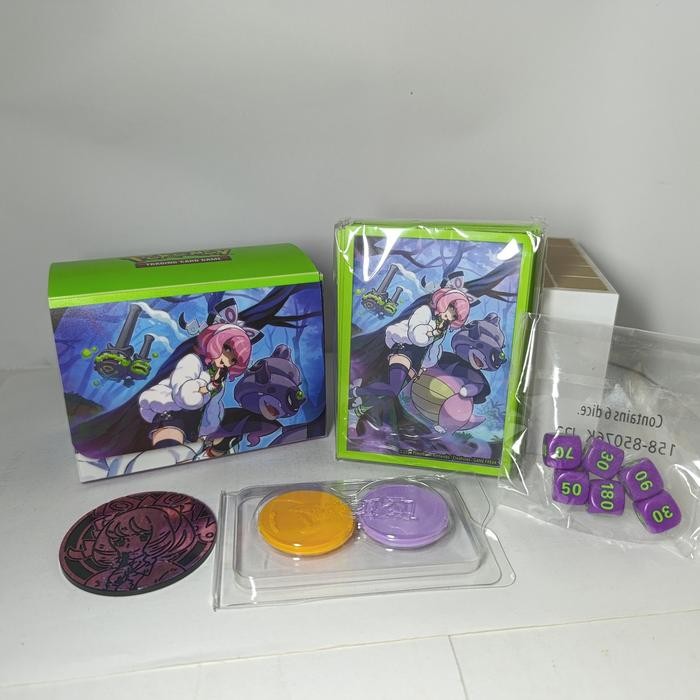 Jual ORI Set Deck Box Sleeve Klara Pokemon TCG Galar Dadu Koin Token ...