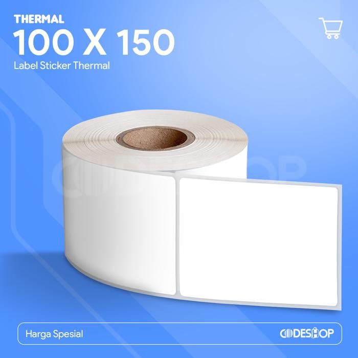 Jual LABEL BARCODE 100 X 150 mm KERTAS STICKER DIRECT THERMAL 100x150 ...
