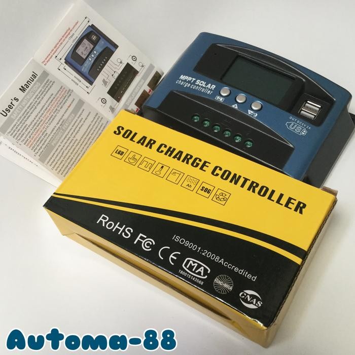 Jual SOLAR CHARGE CONTROLLER MPPT 40A 12V 24V 40 AMPERE PANEL SURYA ...
