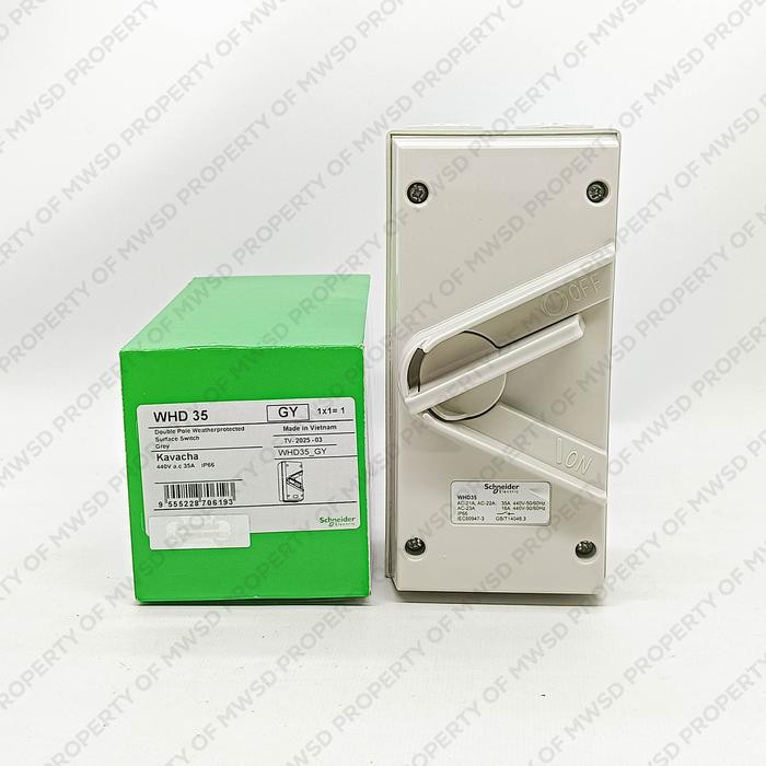 Jual Stok Baru SCHNEIDER KAVACHA 35A 440V Surface Mount 2P Isolating ...