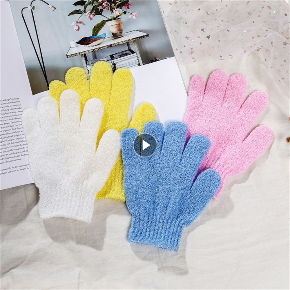 Jual BEST SELLER Five Fingers Bath Gloves Household Shower Towel Scrub ...