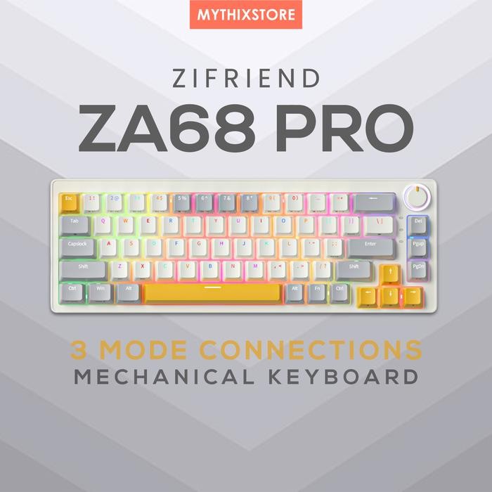 Jual Zifriend ZA68 Meanical Gang Keyboard Universal Hotswap Roy Knob ...