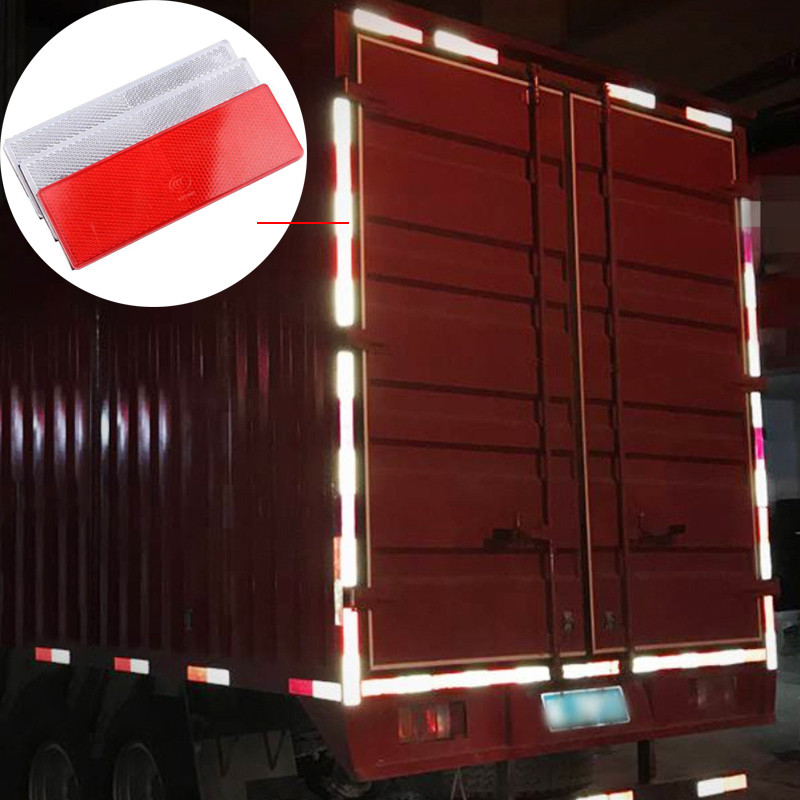 Jual 10Pcs Car Trailer Truck Reflective Plate Night Safety Driving ...
