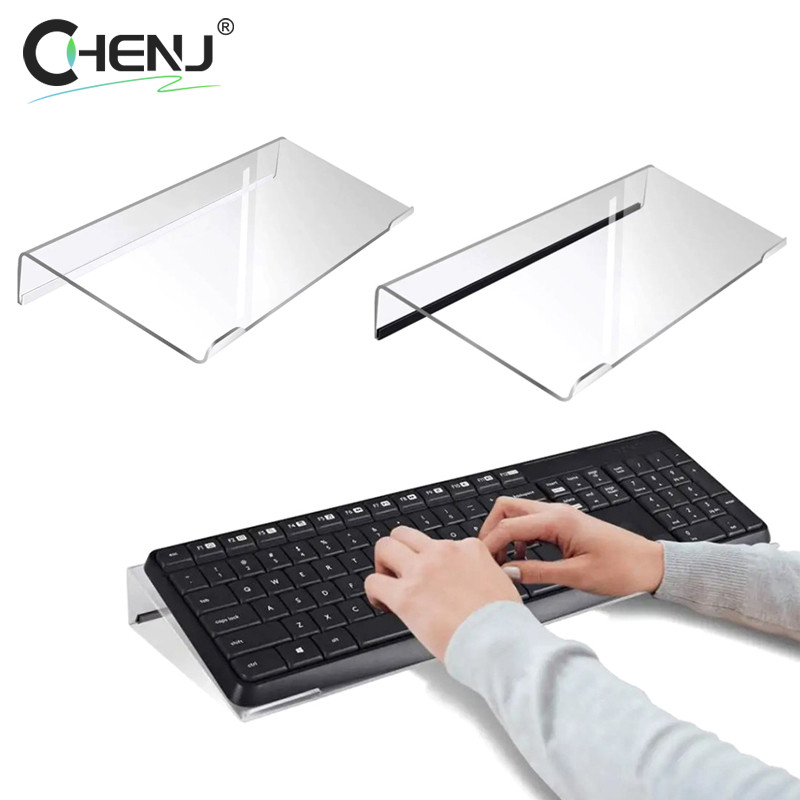 Jual Acrylic Computer Keyboard Stand 78-Keys Keyboard Riser Lift Tray ...
