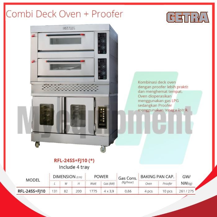 Jual COMBI OVEN PROOFER GETRA RFL-12SS-FJ10 | Shopee Indonesia