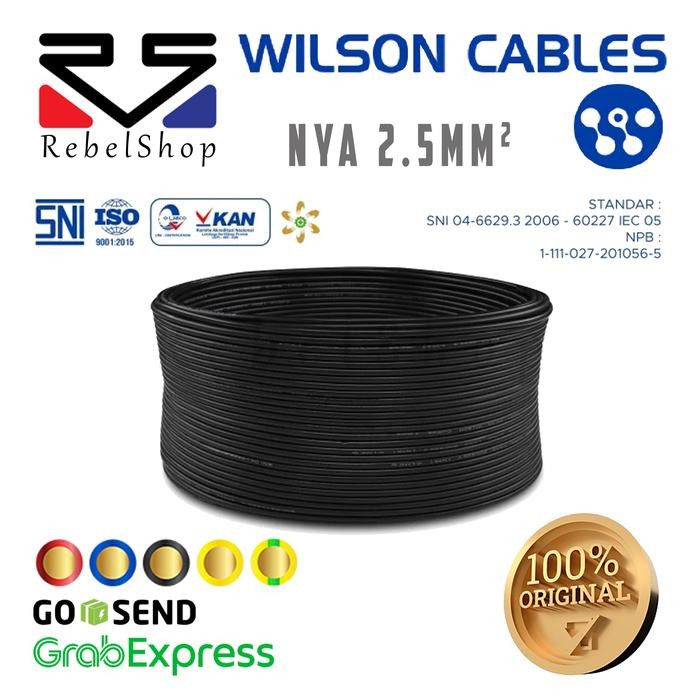 Jual Wilson Cables Nya Roll 2.5 Mm2 Kabel Tembaga Kawat - 50 Meter ...