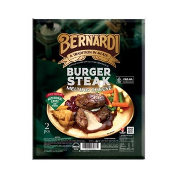 Jual BERNARDI BURGER STEAK MELTING CHEESE 250 GR | Shopee Indonesia