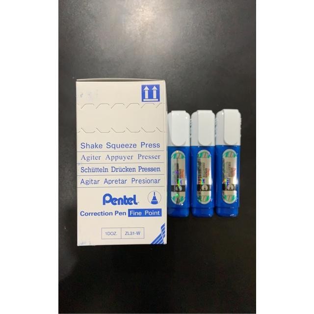 Jual Pentel Tip-Ex Cair Correction Pen Fluid ZL31 (12 ml) (1 PCS ...