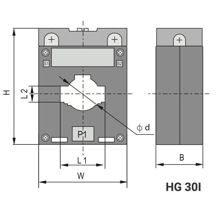 Jual CT HOWIG - HG30i-75, 75/5A, Class 1, 2.5VA (Current Transformer ...