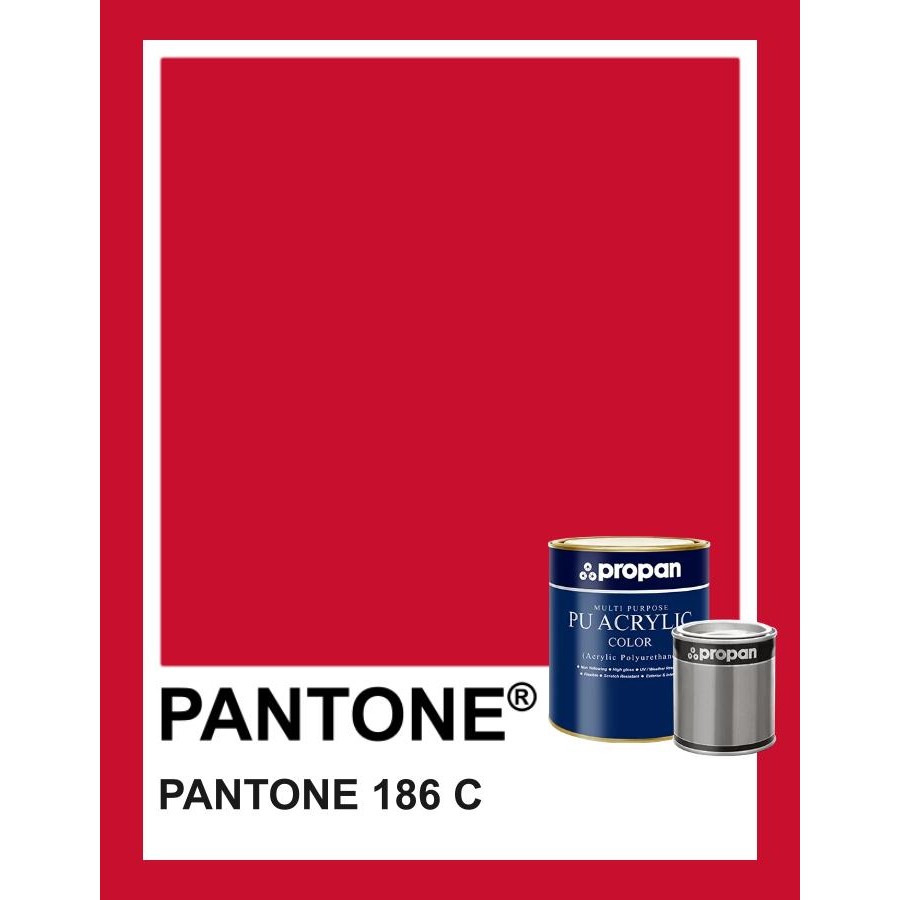 Jual CAT PROPAN PU ACRYLIC - PANTONE 186 C | Shopee Indonesia