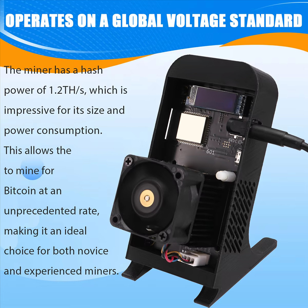 Jual BEST SELLER Bitaxe Gamma 601 Bitcoins Miner with Bracket Low Noise ...