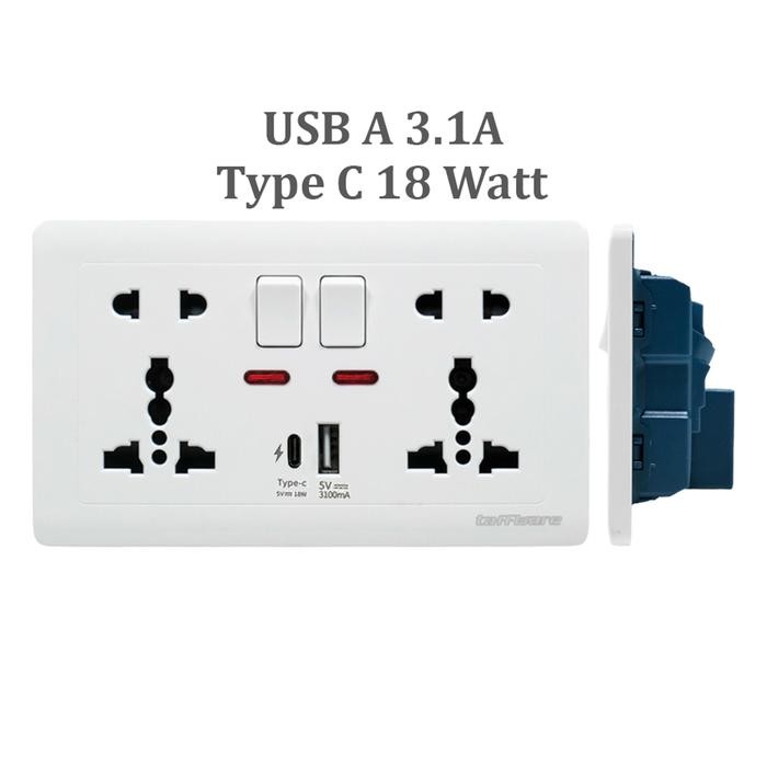 Jual Stop Kontak Inbow Tanam Wallpad Universal Socket EU US UK Colokan ...