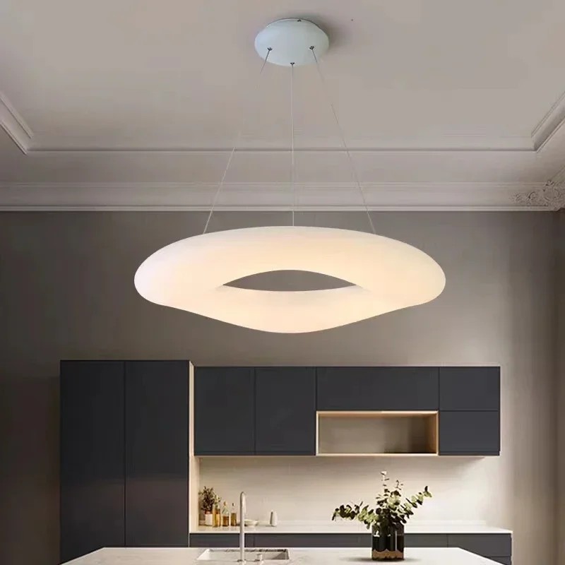 Jual RF - Simple Acrylic Eye-Protection Donut LED Ceiling Lamp, Nordic ...