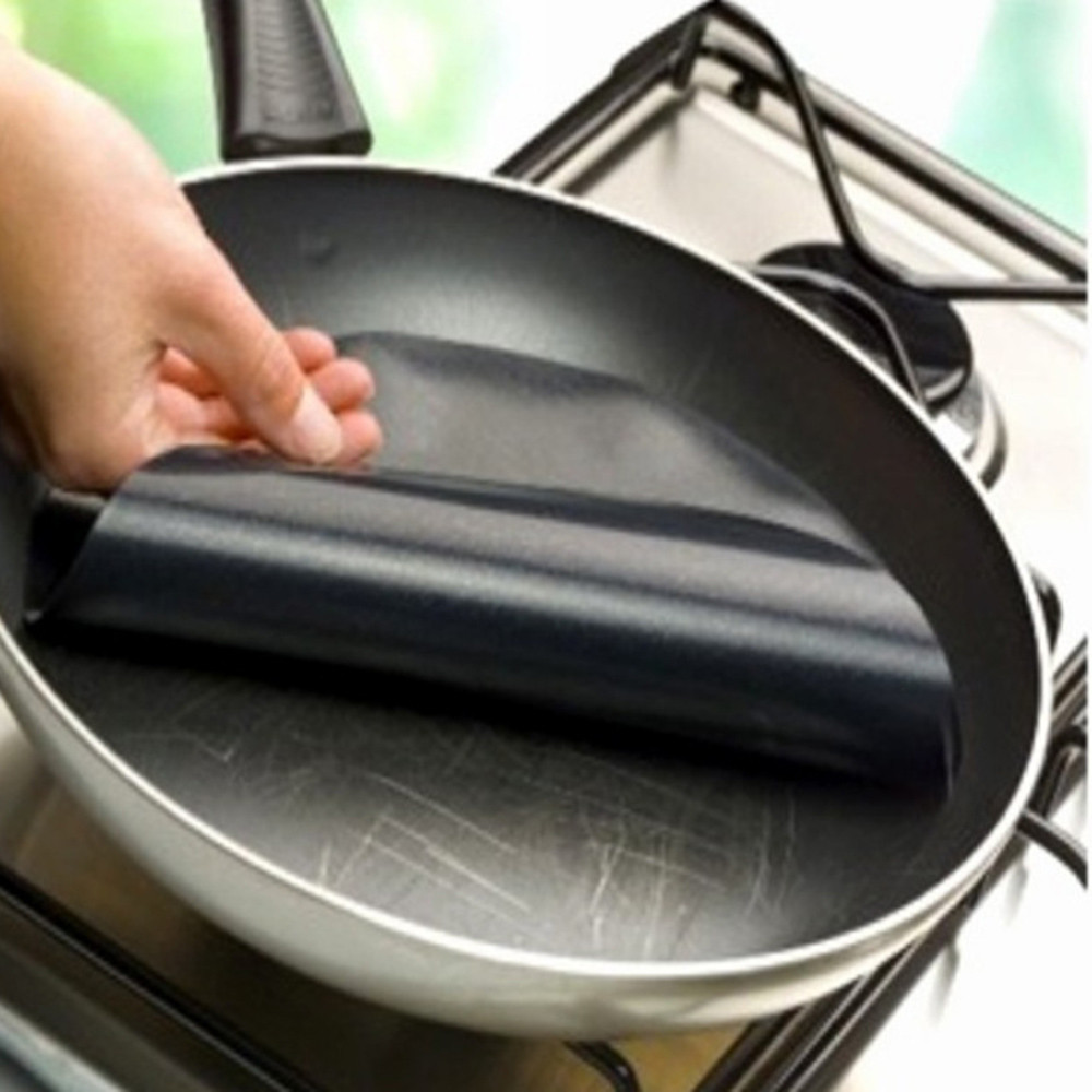 Jual Non-Stick Mat Pan Fry Liner Sheet Cooking Wok Sheet Pad Kitchen ...