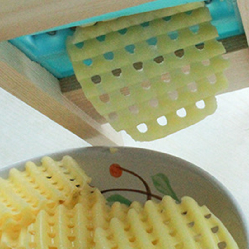 Jual Solid Wood Potato Grid Slicer Vegetable Grater Corrugated Net ...