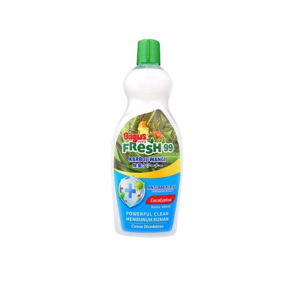 Jual BAGUS FRESH 99 KARBOL EUCALYPTUS BOTOL 600 ML | Shopee Indonesia