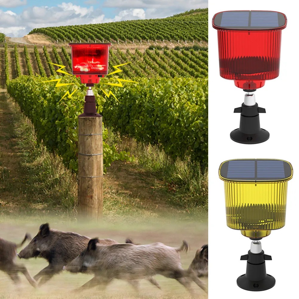 Jual BARU Solar Outdoor Animal Repeller Sound and Light Alarm Beast ...