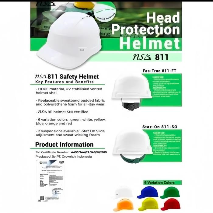 Jual New New Helm Proyek Safety Nsa Ventilasi 811 Venitex Diamond ...