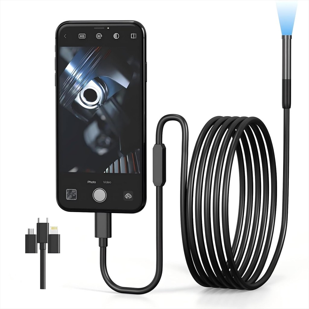 Jual Endoscope Camera With Light Hd Bore Scope Borescope Waterproof ...