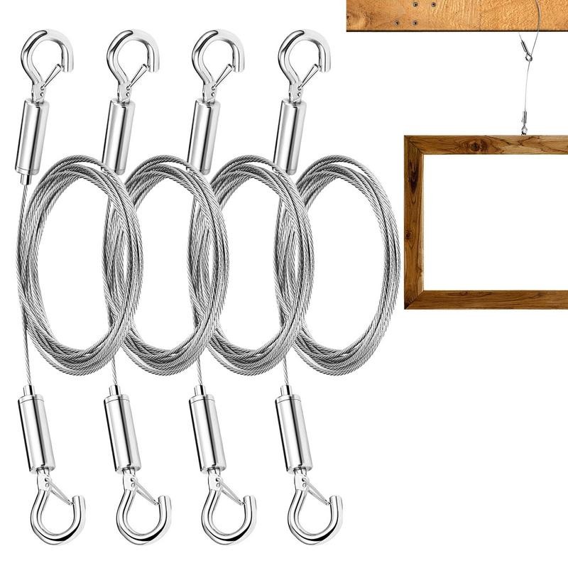 Jual Adjustable Picture Frame Hangers 2M X 1.5mm Stainless Steel Heavy ...