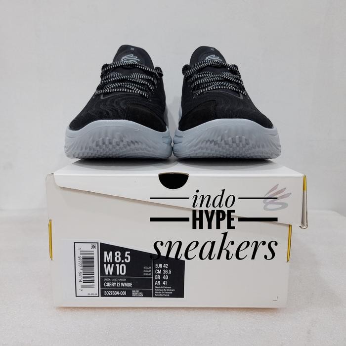 Jual Under Armour Curry Flow 12 BLACK GREY | Shopee Indonesia