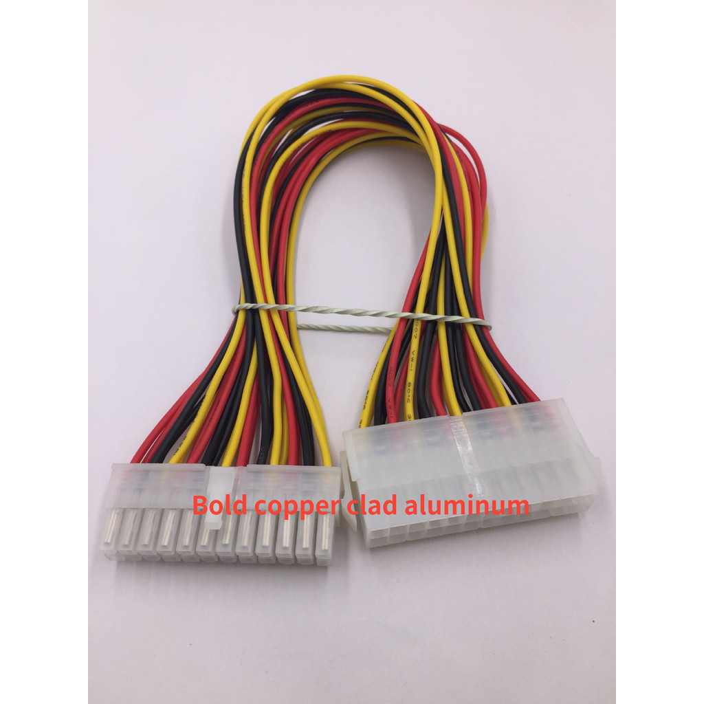 Jual 30cm ATX 24 Pin Male to 24Pin Female Power Supply Extension Cable ...