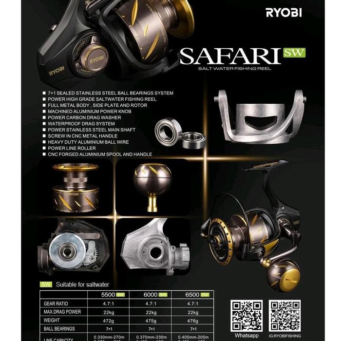 Jual Reel RYOBI Safari SW/SAFARI MAX 5500/6000/6500 HPX | Shopee Indonesia