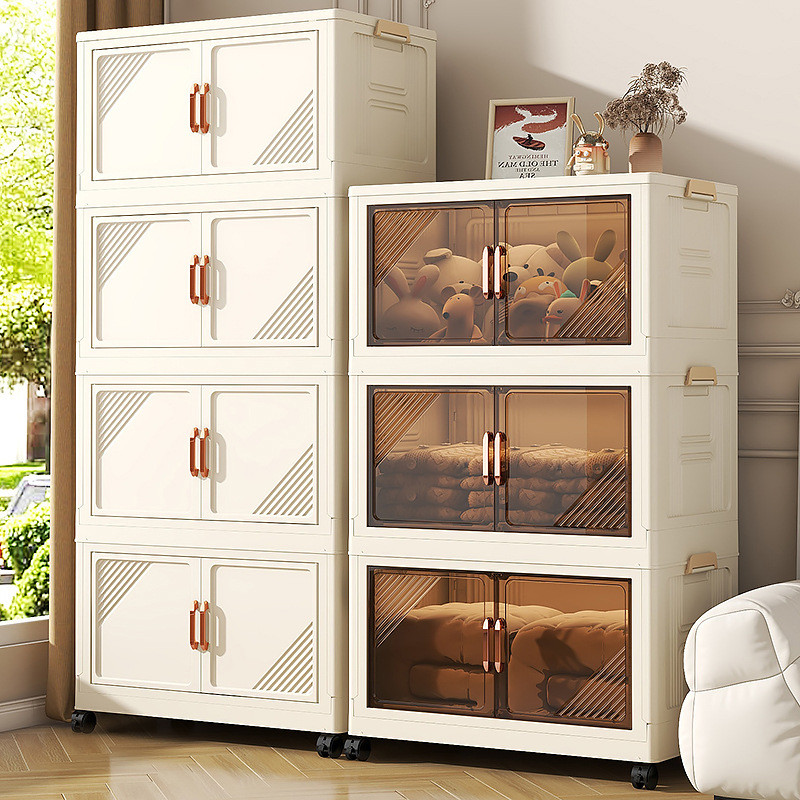 Jual Installation-free folding storage box living room storage cabinet ...