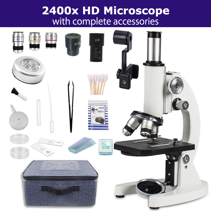 Jual Microscope 40X-2400X with High-Definition Imaging All-metal body ...