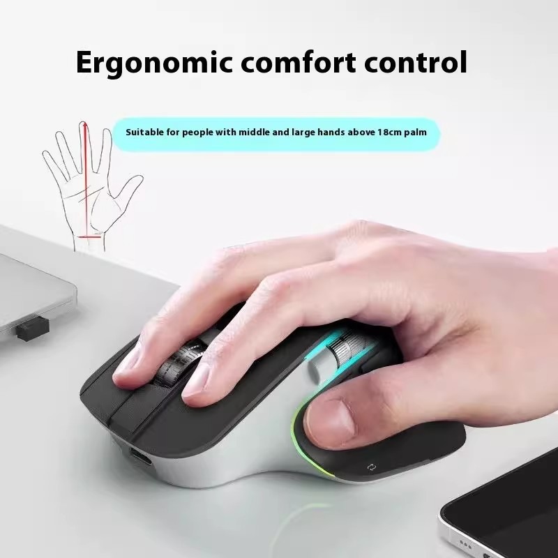 Jual Acer Omr225 Gamer Mouse 3Mode Bluetooth Wireless Mouse Dual Scroll ...