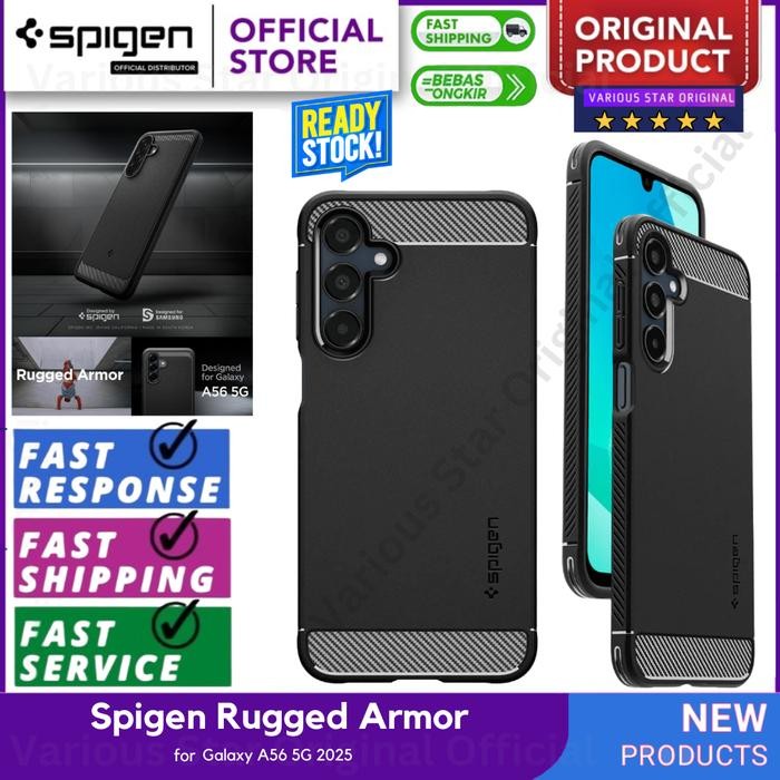 Jual ORIGINAL Case Samsung Galaxy A56 5G 2025 Spigen Rugged Armor ...