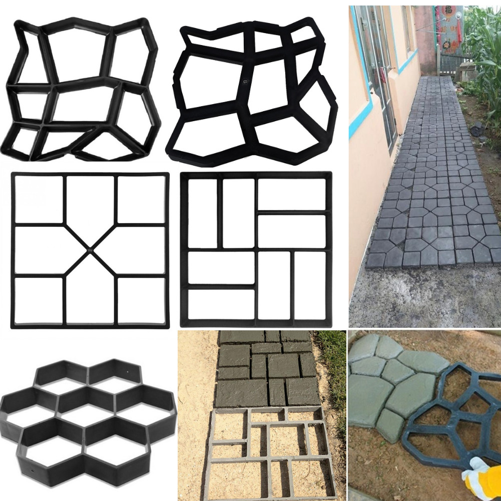 Jual Practical DIY Paving Cement Brick Stone Road Concrete Path Maker ...