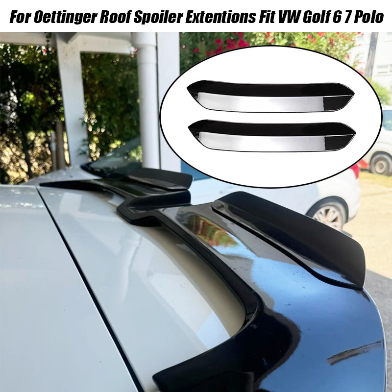 Jual For Oettinger Car Roof Spoiler Extentions Flaps Rear Wing Fit Vw ...