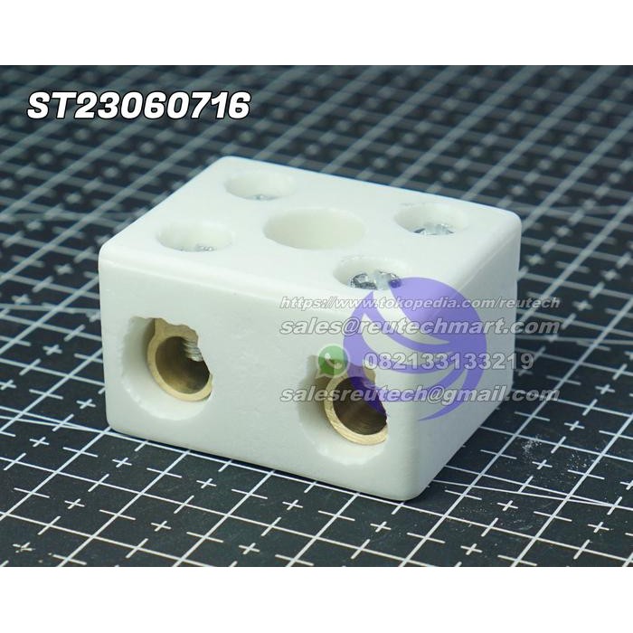 Jual Terminal Block Keramik 60A Terminal Blok Keramik 2 Pole 60A ...