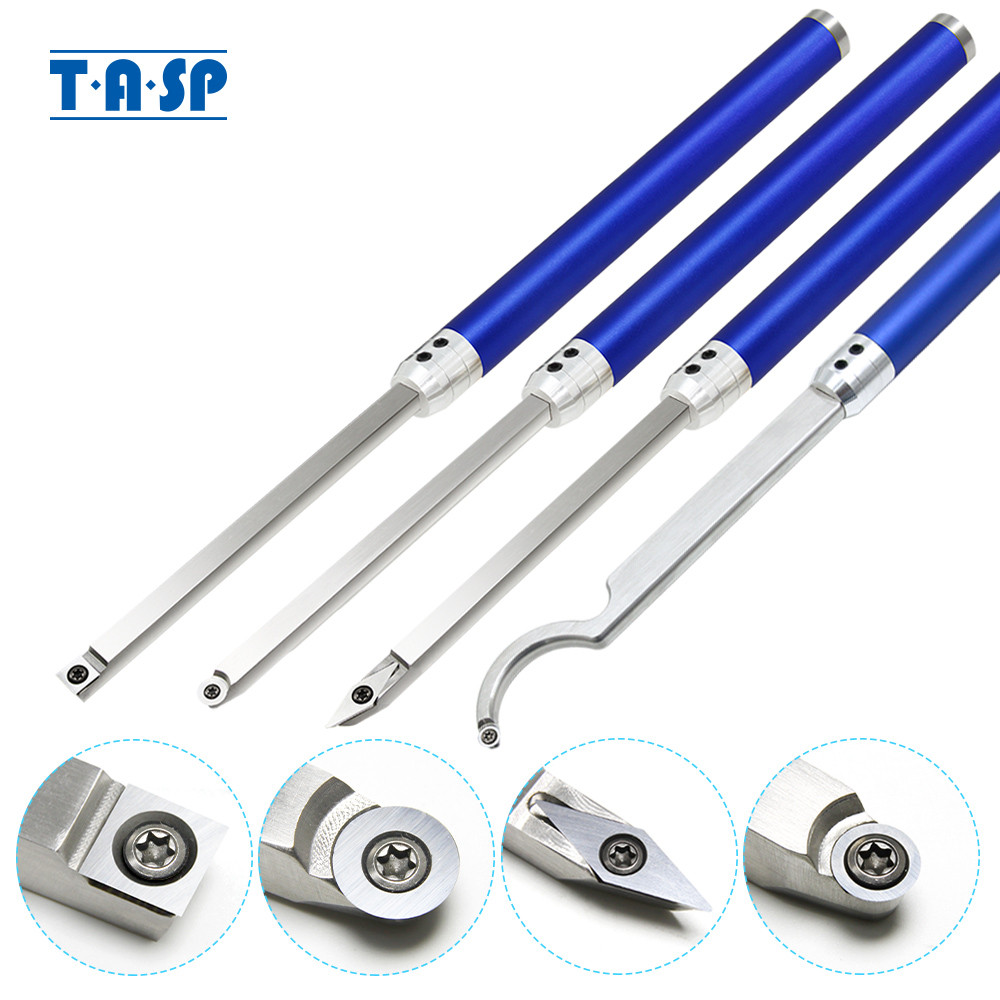 Jual TASP Wood Turning Tools Carbide Insert Cutter Swan Neck ...
