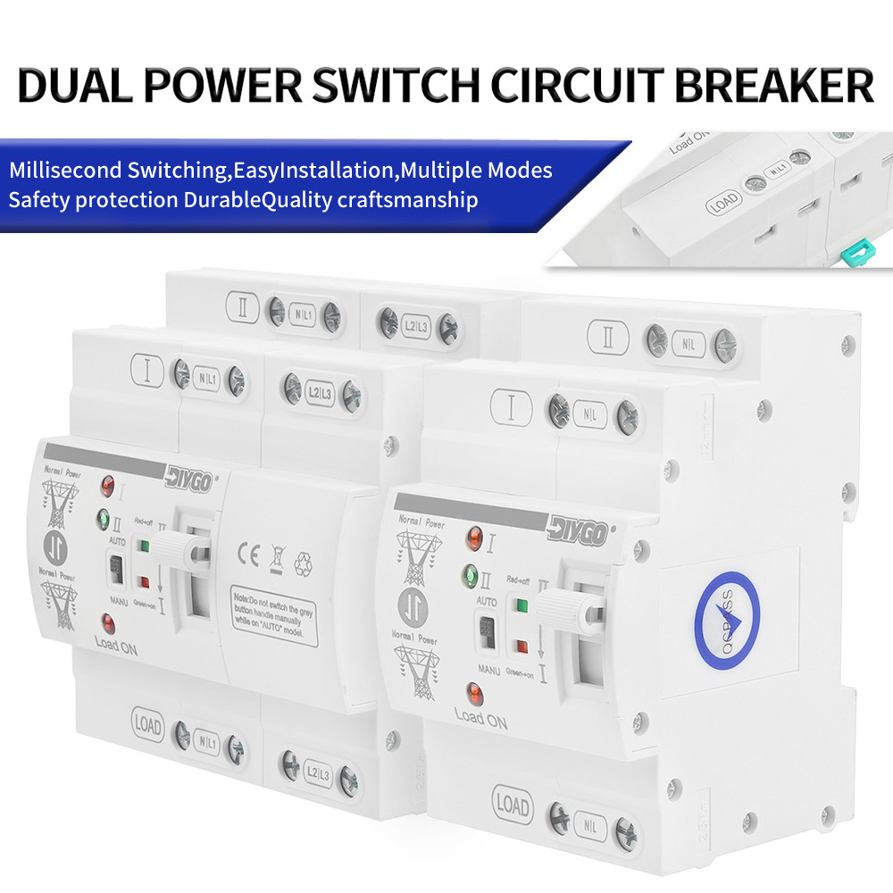 Jual NEW Automatic Transfer Switch ATS Dual Power Electrical Selector ...
