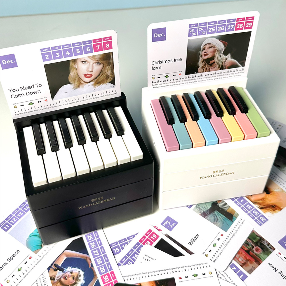 Jual Taylor Piano Calendar 2025 Mini Piano Calendar Desktop Peripheral ...