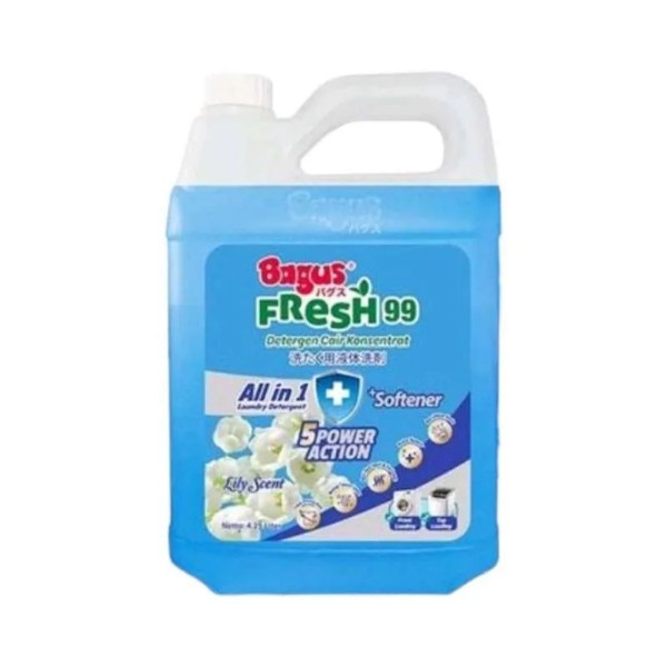 Jual BAGUS FRESH 99 LIQUID DETERGENT LILY SCENT JERIGEN 4.25 LITER ...