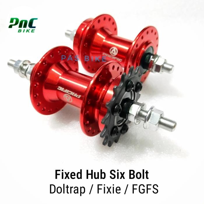 Jual Hub Fixie Doltrap Sepeda Fixed Gear Free Style tipe Six Bolt ...