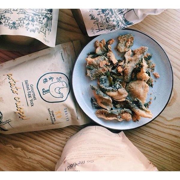 Jual SNACK THE GOLDEN DUCK GOURMET SALTED EGG YOLK FISH SKIN CHIPS ...