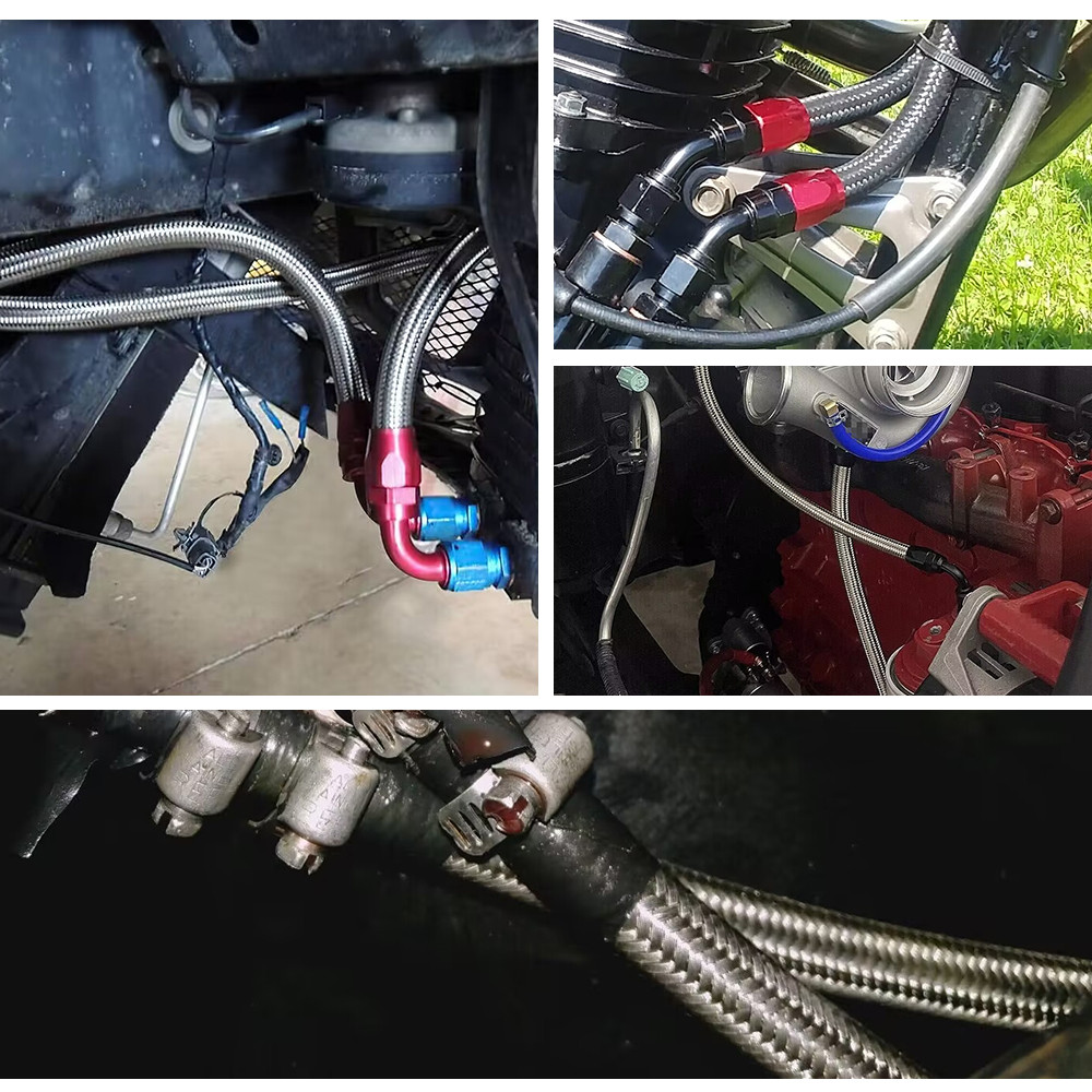 Jual 1M/2M/3M/5M An4 An6 An8 An10 An12 Car Fuel Hose Oil Gas Cooler Hose Line Pipe Tube ...